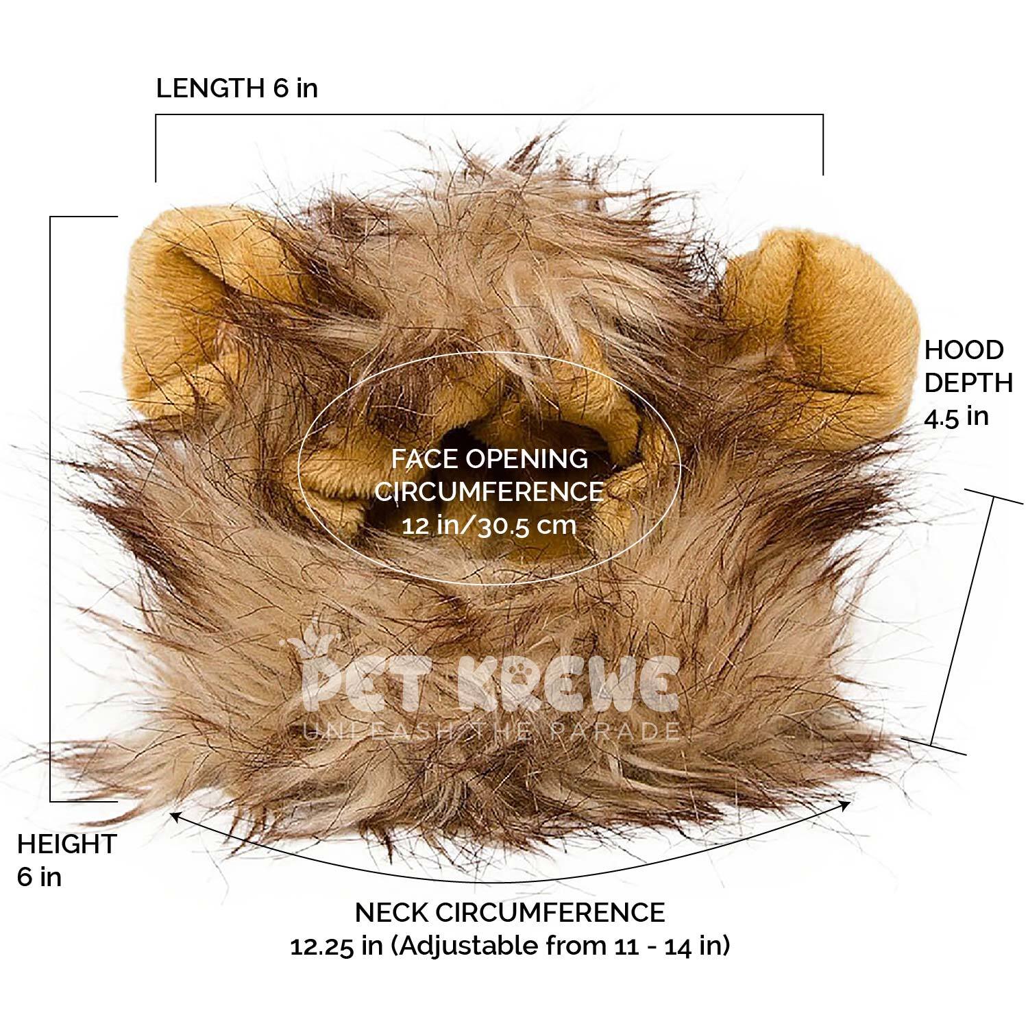 Dog Lion Mane Costume for Small Dogs. – Pet Krewe